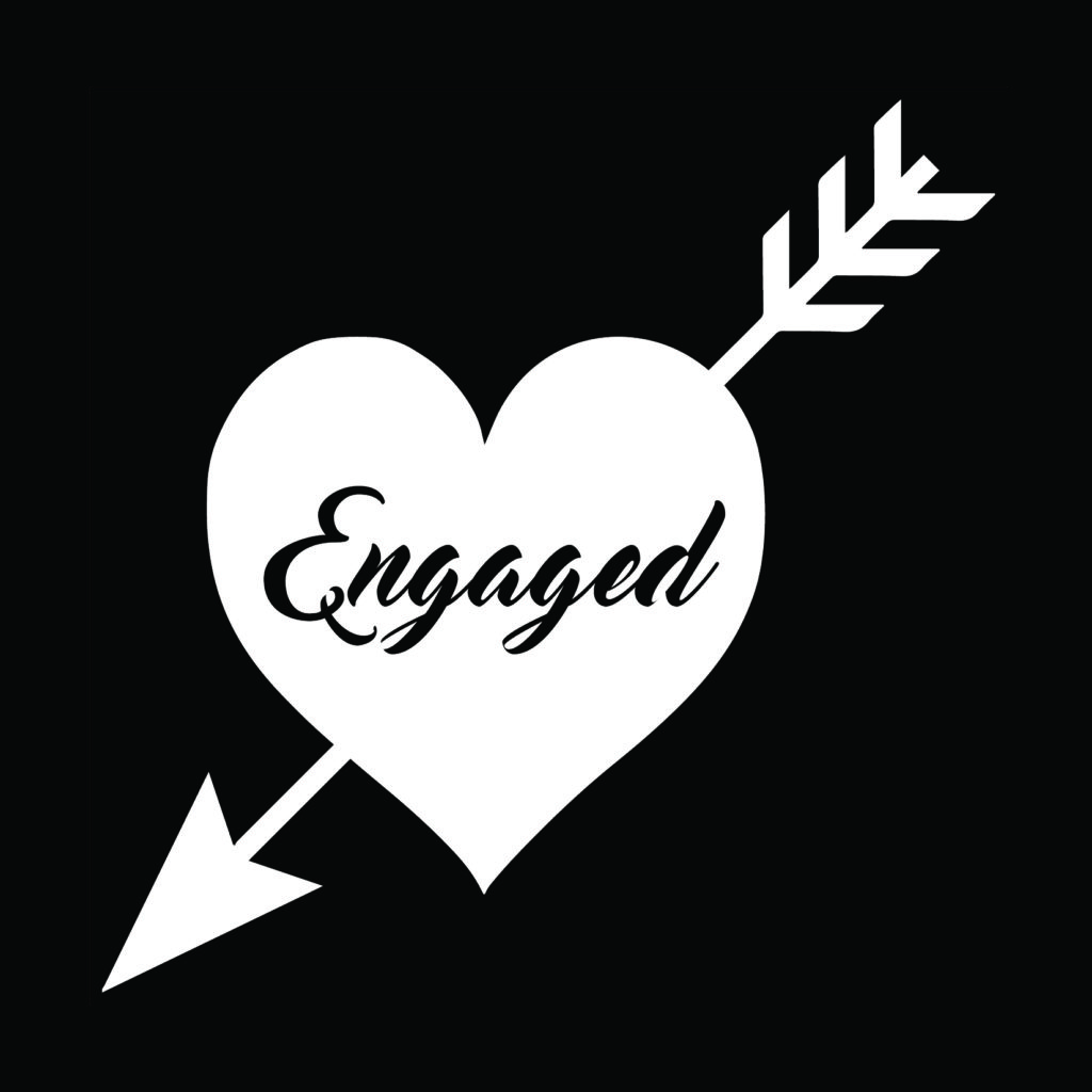 Engaged Vinyl Sticker – Around The Town Signs